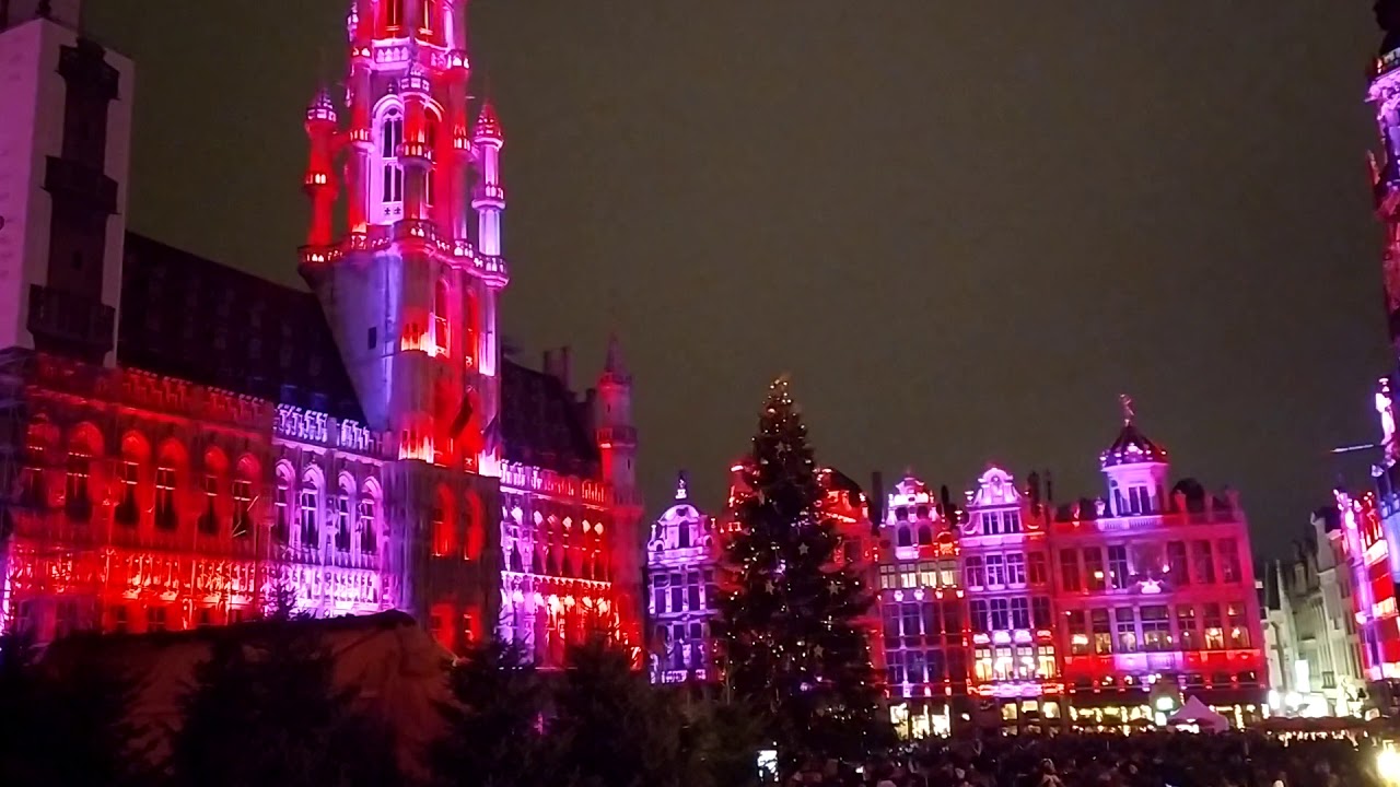 Sound and light show 2019 at Grand place, Brussels - YouTube