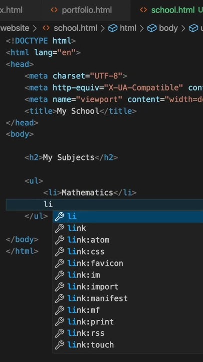 LISTS IN HTML #shorts #coding #html #htmltutorial #webdevelopment - YouTube