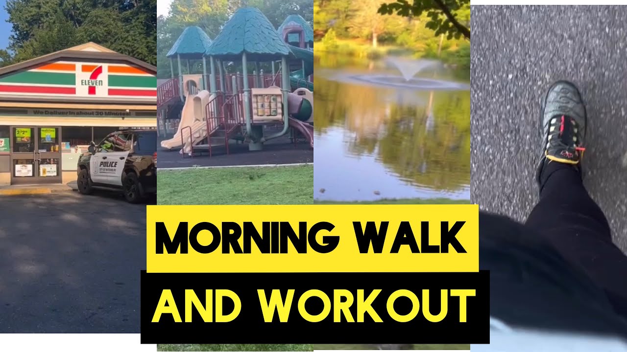 Morning Walk + Workout ! #workout #familyvlog - YouTube