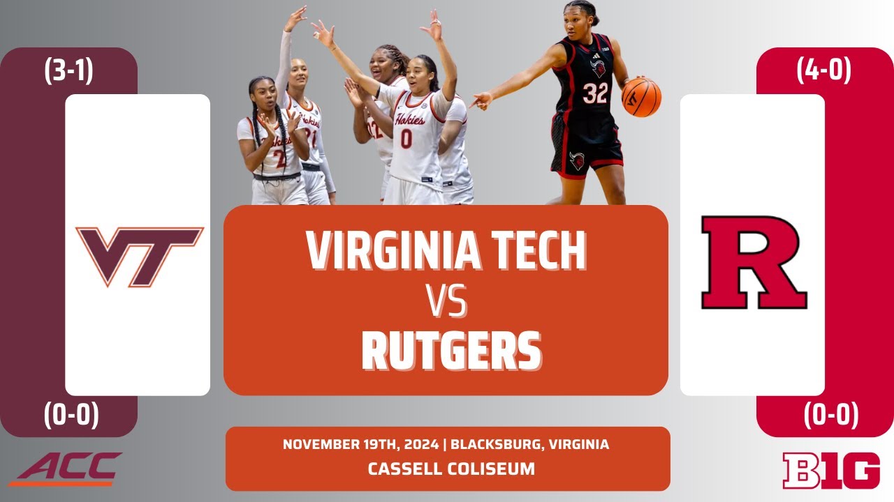 Virginia Tech vs Rutgers | NCAA Women's Basketball | 11.19.24 - YouTube