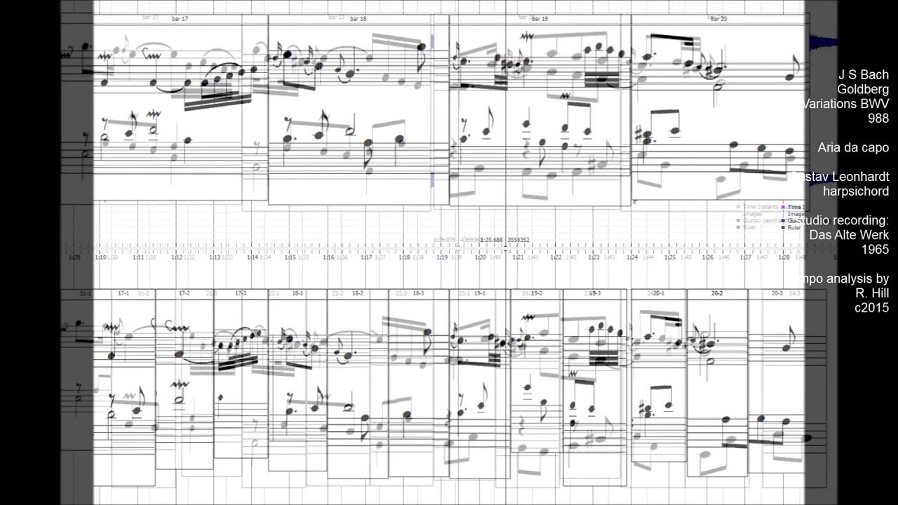 J S Bach: Goldberg Variations BWV 988: Aria da capo Gustav Leonhardt ...
