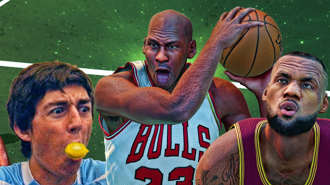 NBA 2K16 MICHAEL JORDAN VS LEBRON JAMES BLACKTOP | LEMON JUICE FORFEIT ...