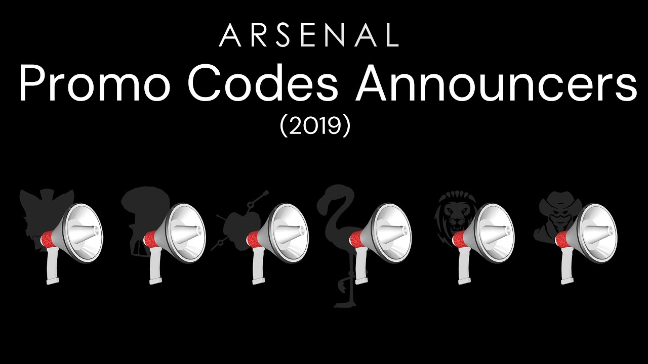All Promo Codes Announcers In Roblox ARSENAL (2019) - YouTube