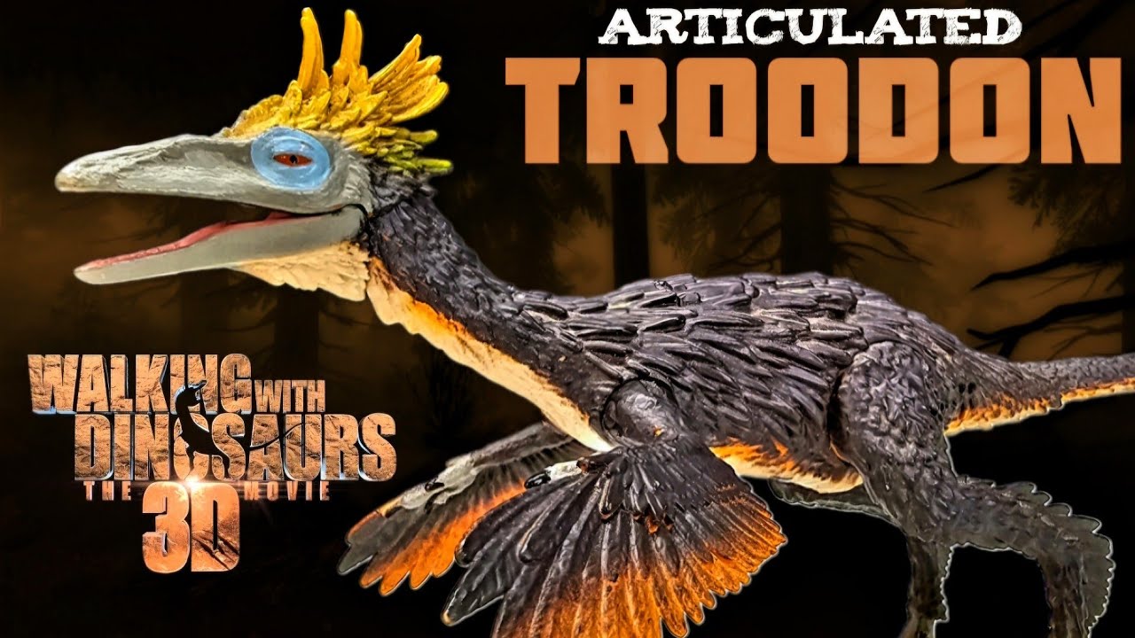 Walking with Dinosaurs 3D Articulated Troodon Review!!! - YouTube