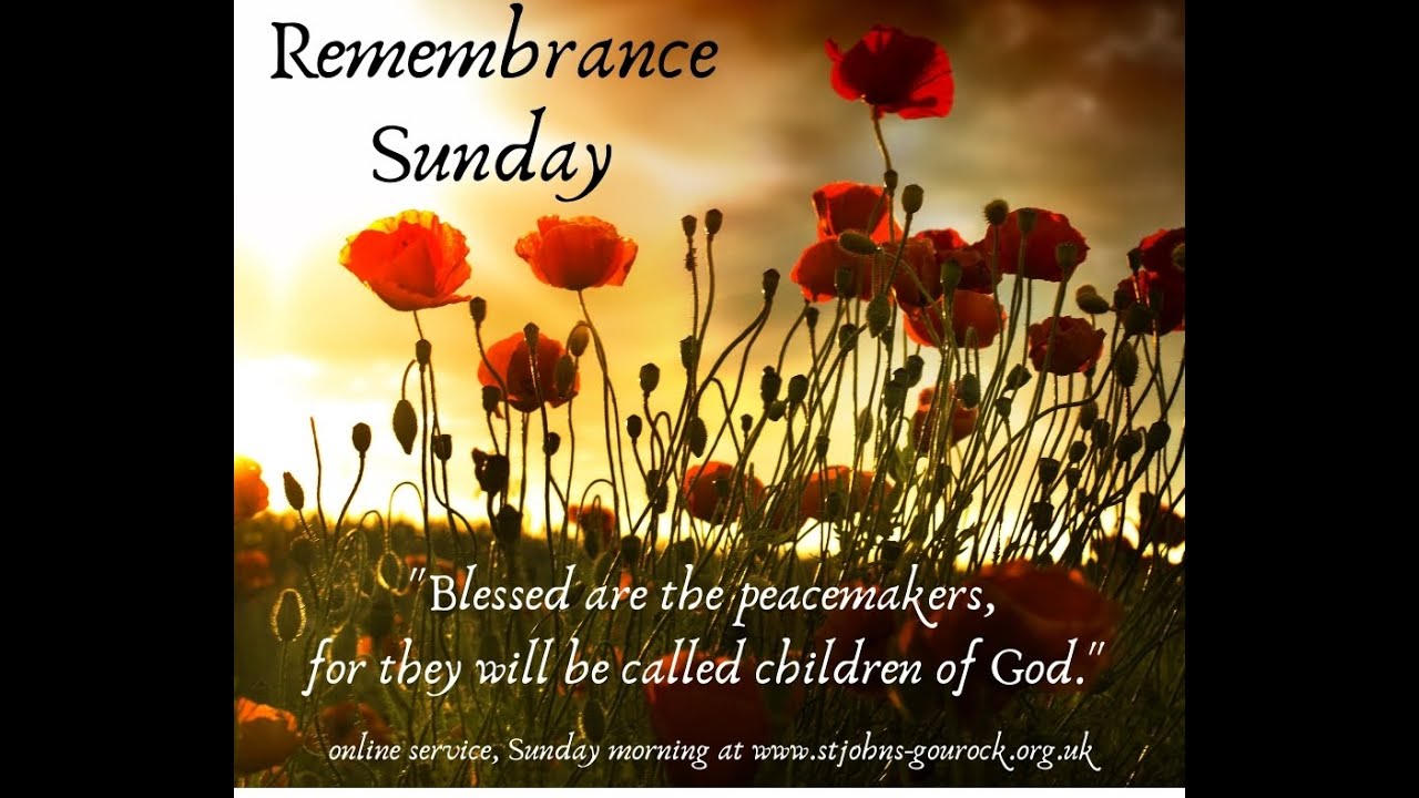 Sunday Service for 8 November 2020, Remembrance Sunday - YouTube