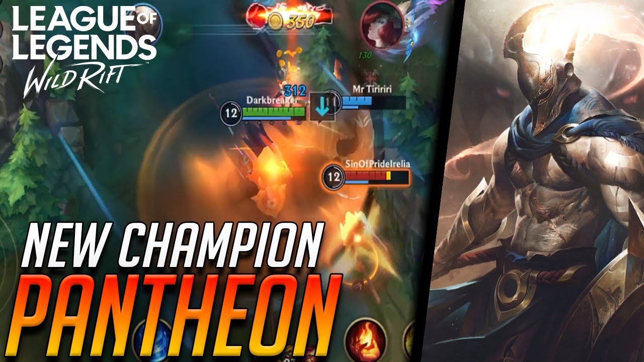 WILD RIFT NEW CHAMPION PANTHEON GUIDE - How to Play Pantheon Gameplay ...
