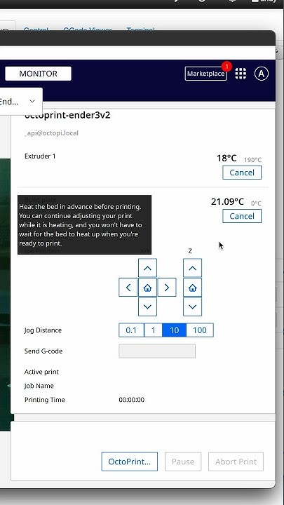 With just one click,to achieve lightning-fast 3D printing, use Cura, OctoPrint, and a Raspberry ...