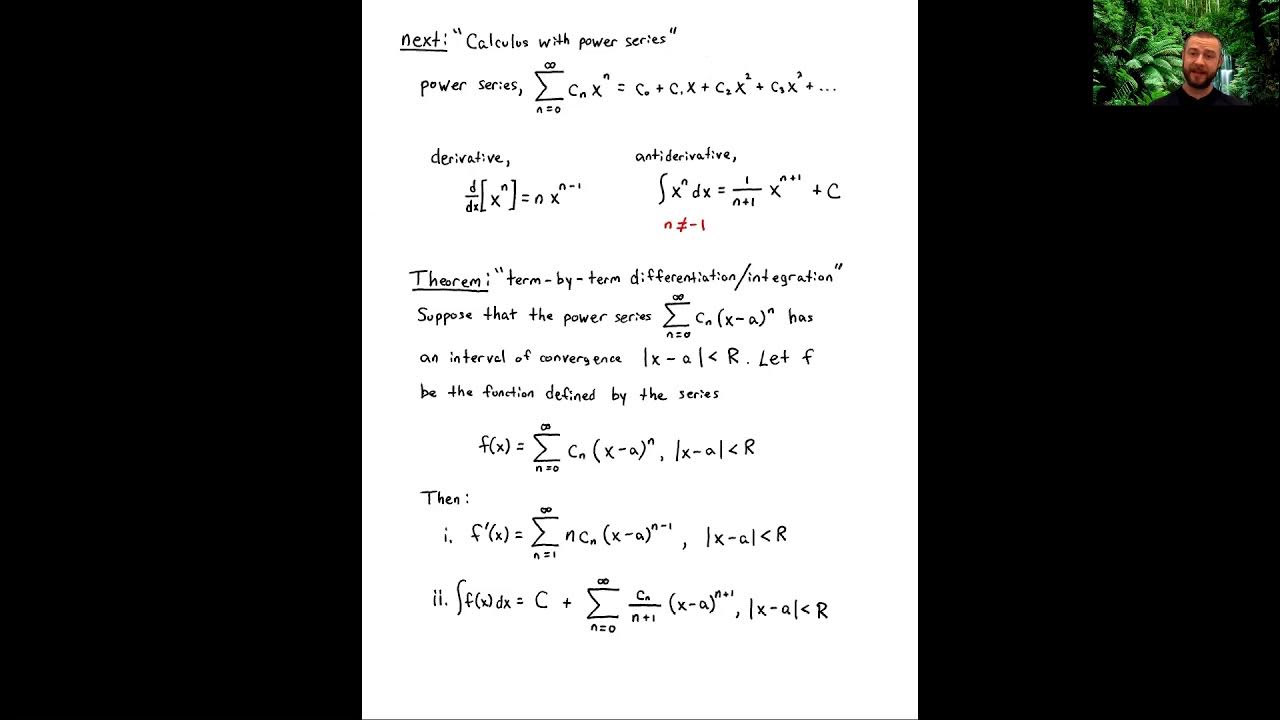 Power Series Representations of Functions, part 2 (Calculus 2, Lecture ...
