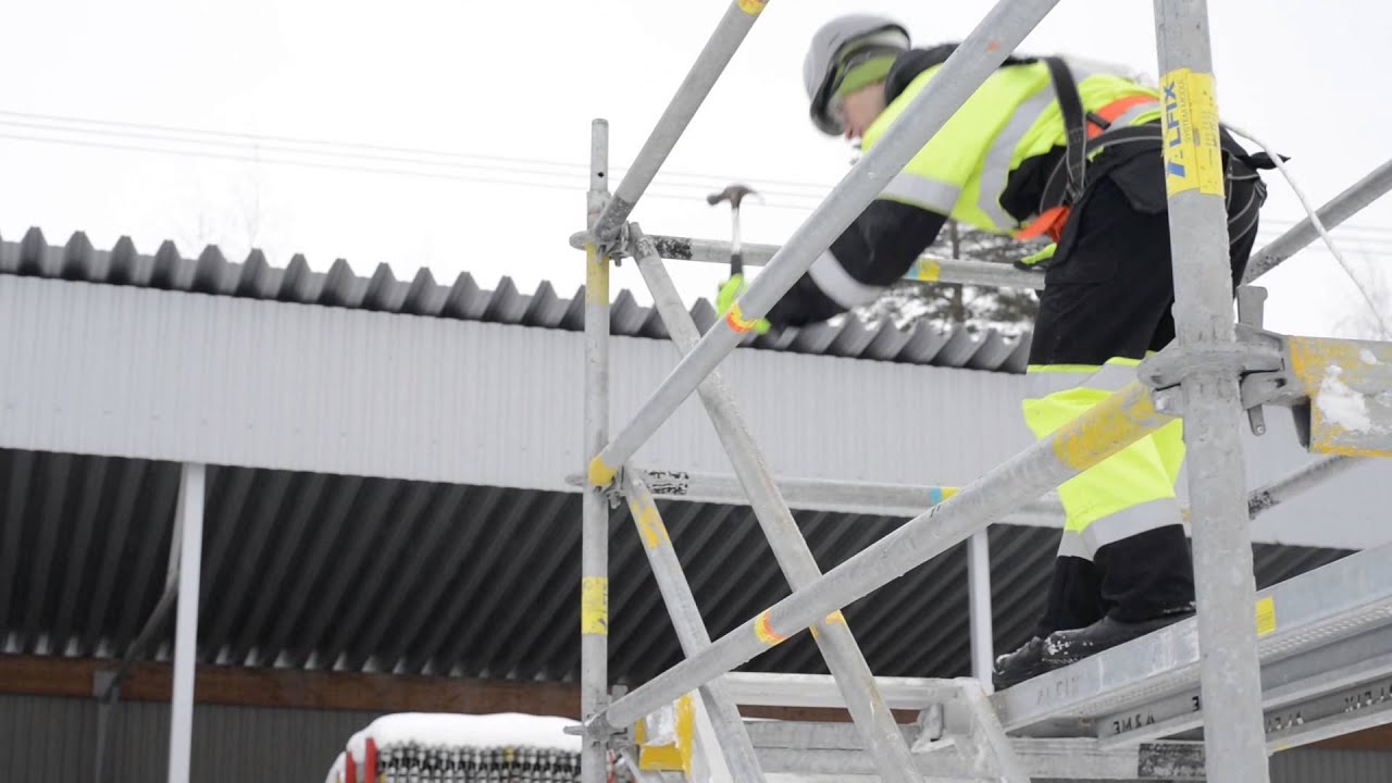 Alfix scaffolding demo, Renetor Oy - YouTube