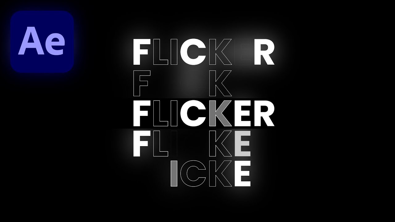 Easliy Flicker Your Text Animation In After Effects - After Effects ...