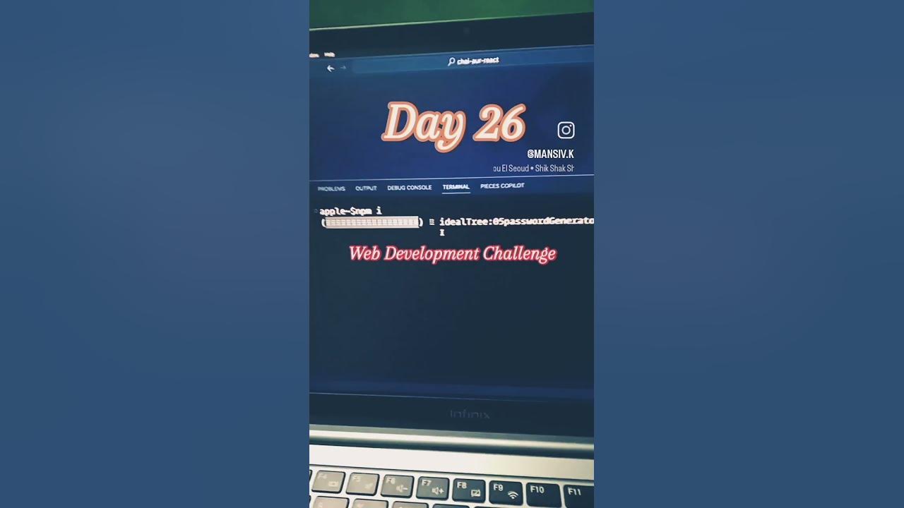 Day 26 100 Web Development Challenge 100dayschallenge Coding Webdevelopment React Code