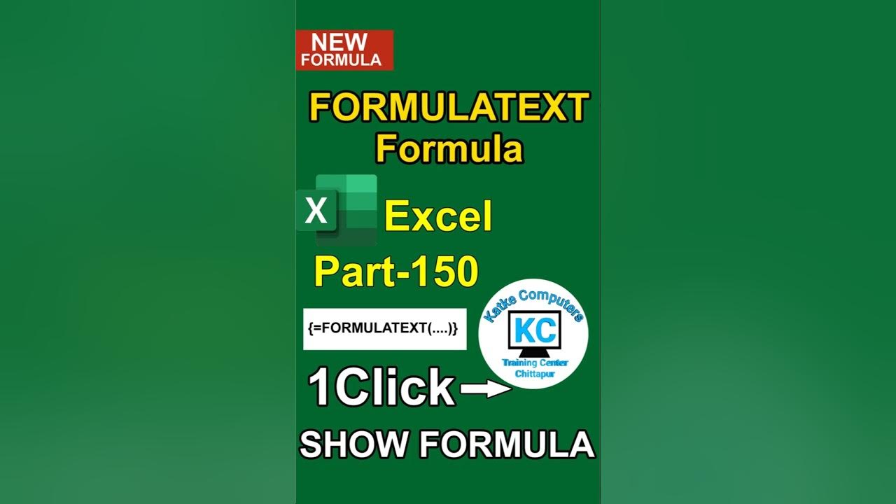 FORMULATEXT Formula in Excel 🔥 Display Any Formula Easily Excel ...