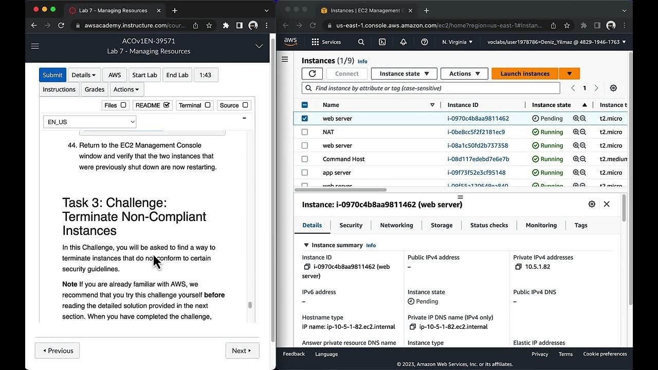 AWS Academy Cloud Operations (SysOps) Module 10: Lab 7 - Managing Resources with Tagging - YouTube