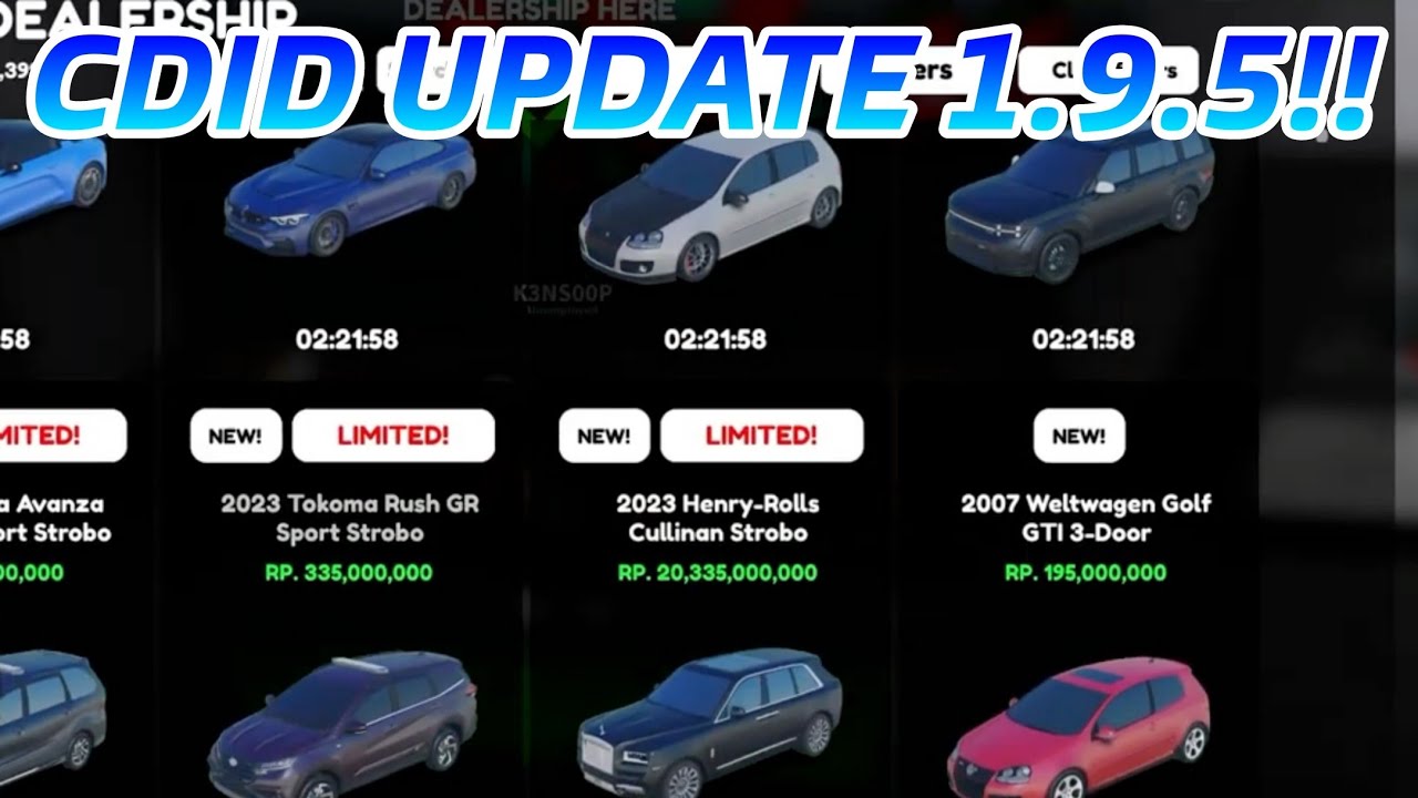 CDID UPDATE 1.9.5!! | ROBLOX CDID REVAMP 1.9.5 | - YouTube