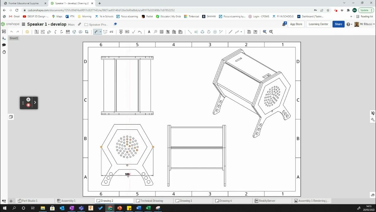 How to create an Engineering Drawing in Onshape - YouTube