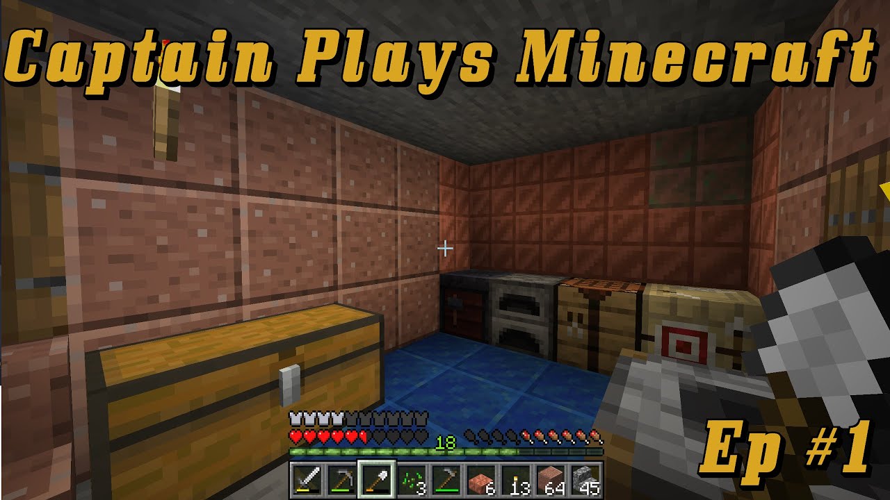 Captain Plays Minecraft Ep1 - YouTube
