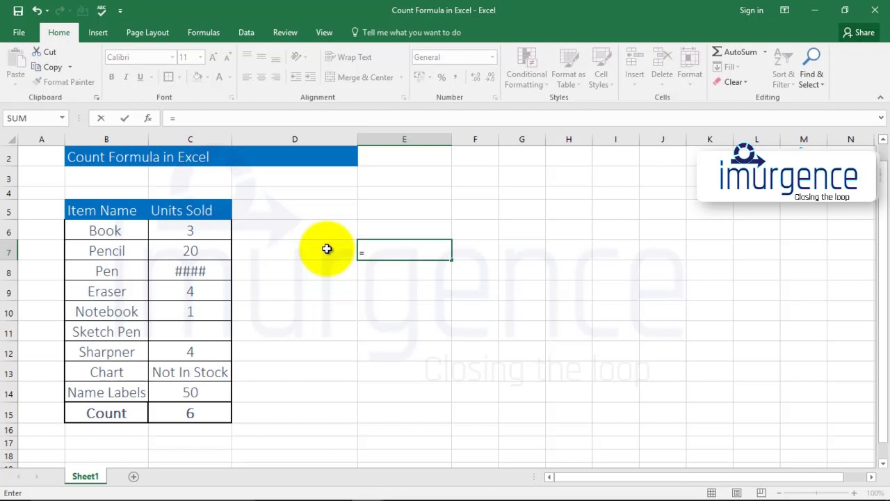 Beginner Excel Module Count Formula In Excel Excel Tutorial YouTube Beginner Excel Module Count Formula In Excel Excel Tutorial YouTube