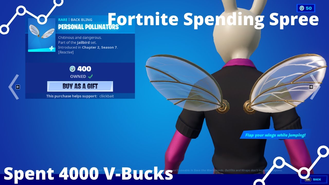 Fortnite 4,000 Vbucks SPENDING SPREE - YouTube