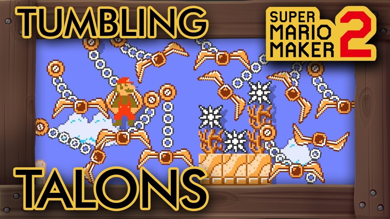 Super Mario Maker 2 - Creative "Tomb of the Tumbling Talons" Level ...