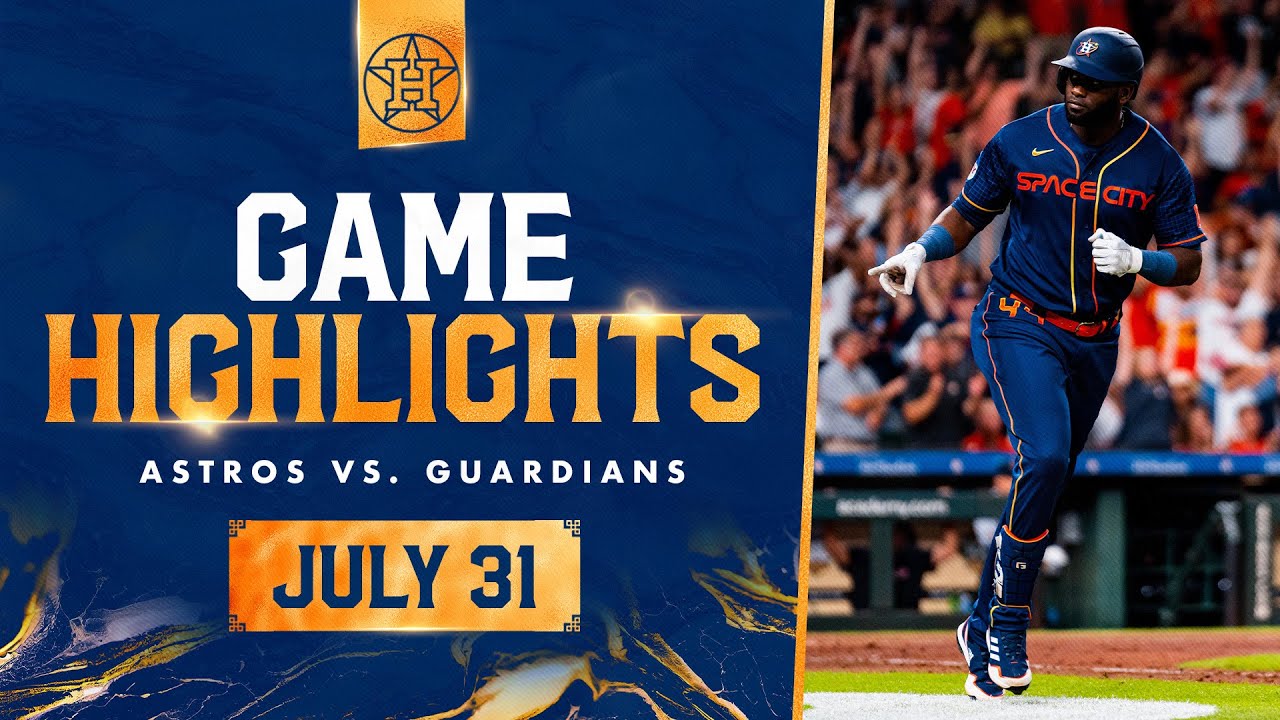 Guardians vs. Astros Game Highlights (7/31/23) | MLB Highlights - YouTube