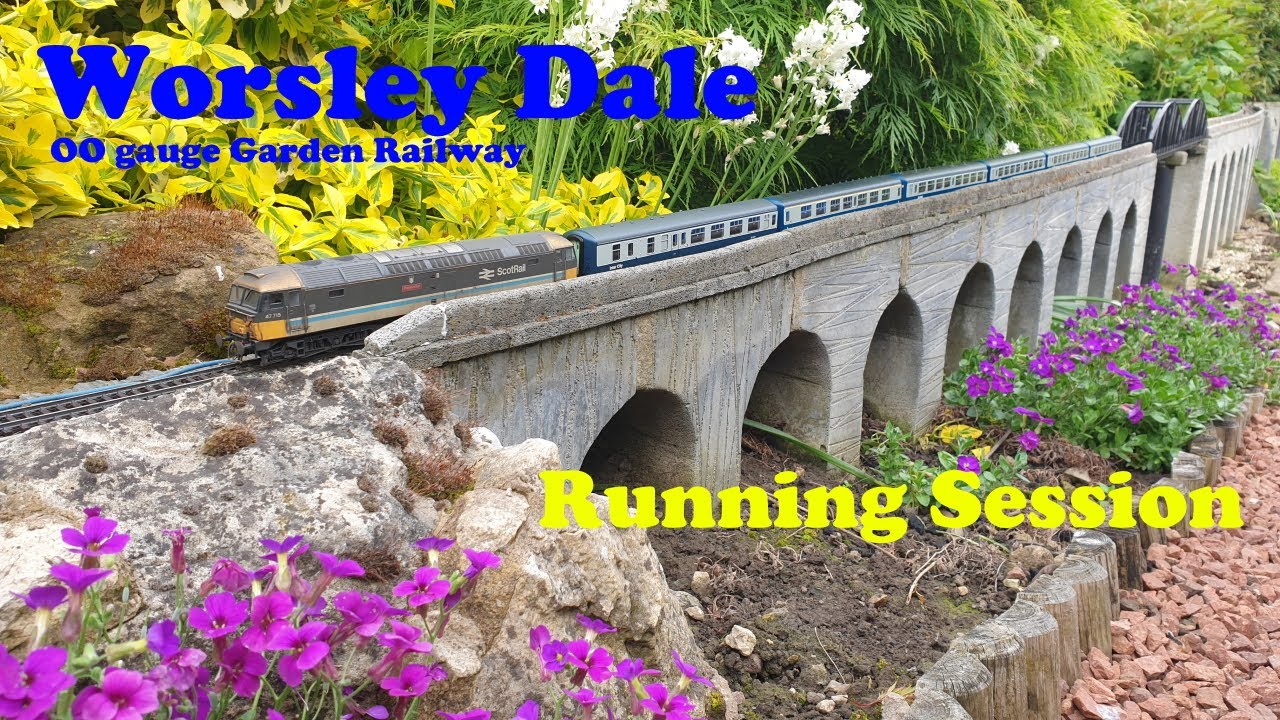 OO gauge Garden Railway - WORSLEY DALE - 51- Running Session - YouTube