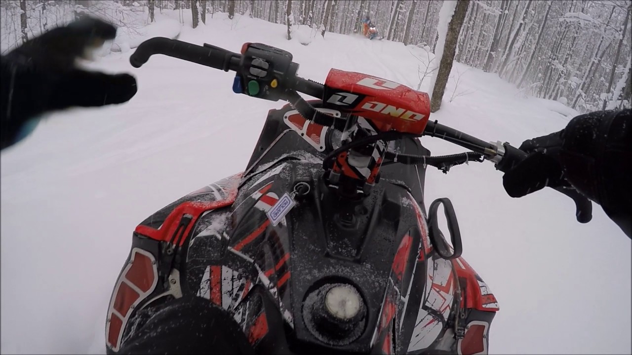 Perfect Snow for Backcountry Riding! Snowmobiling in the U.P. - YouTube