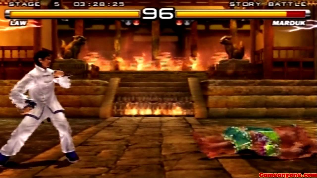 Tekken 5 - Story Battle - Law Playthrough - YouTube