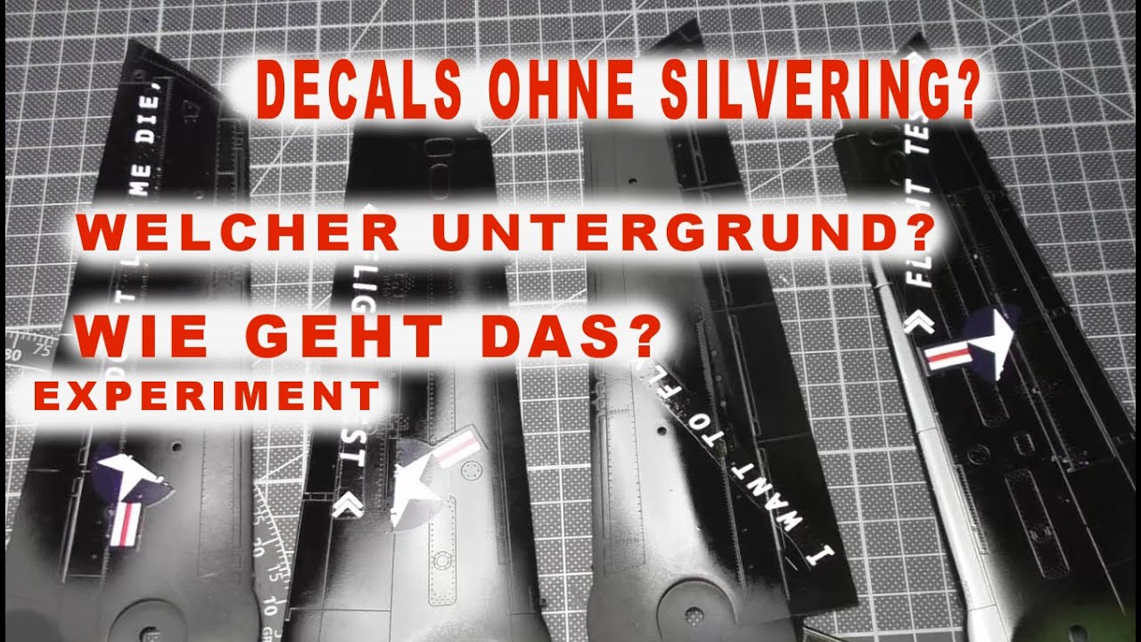 Decals ohne Silvering? Ein Experiment... - YouTube