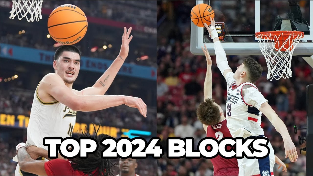 Top blocks of the 2024 NCAA men's tournament - YouTube