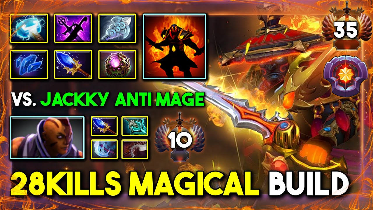 WTF 28KILLS MID Ember Spirit With Full Magical Build Vs. PROS JACKKY ...