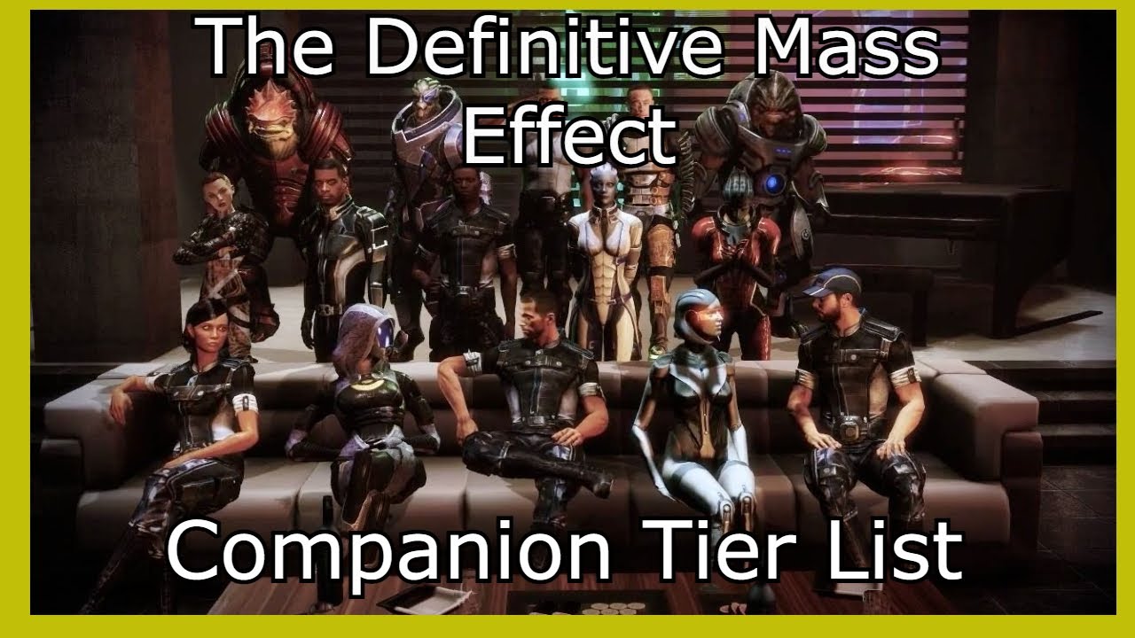 The Definitive Mass effect companion Tier list- The Golden Tier List ...