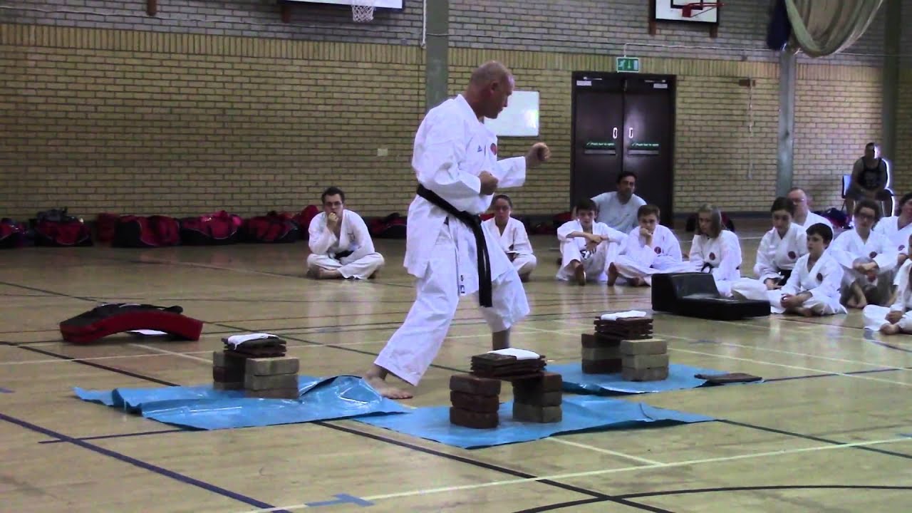 Sensei Simon Demonstrates Tile Breaks - Kazen Kai Summer Course 2014 ...
