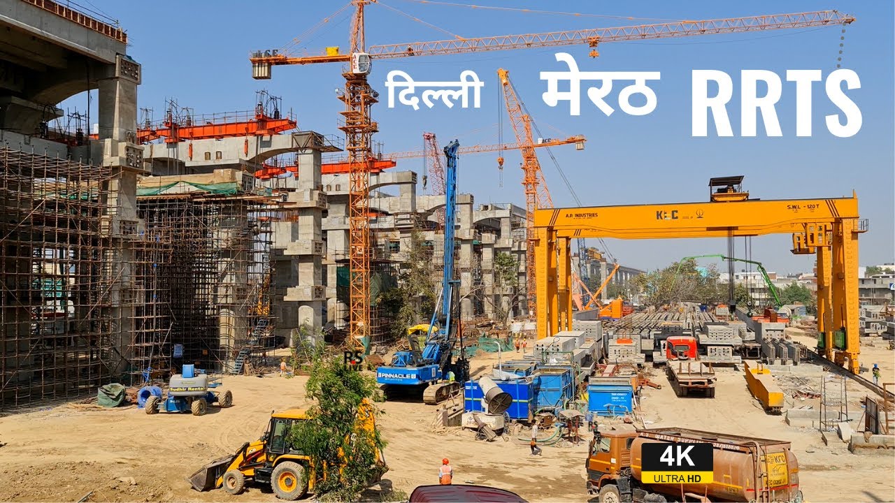 DELHI MEERUT RRTS WORK UPDATE | #rslive | 4K - YouTube