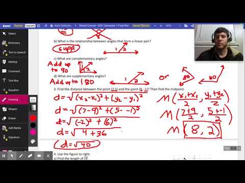 Geometry Semester 1 Review: Topic 1 - YouTube