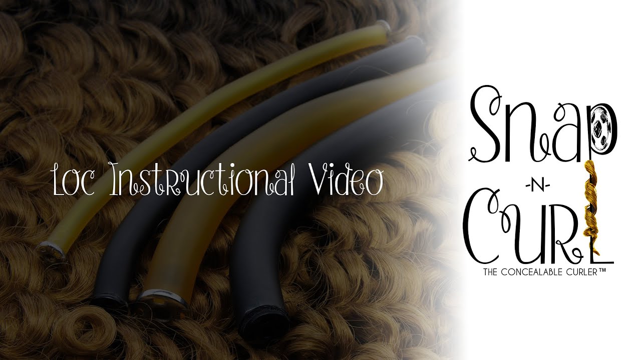 How To Use Snap-N-Curl With Locs - YouTube