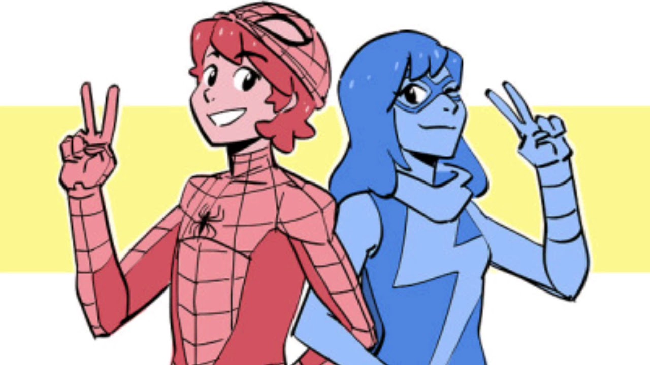 Marvel's Spider-Man: Spider-Man (peter parker) x Ms.Marvel (kamala Khan ...