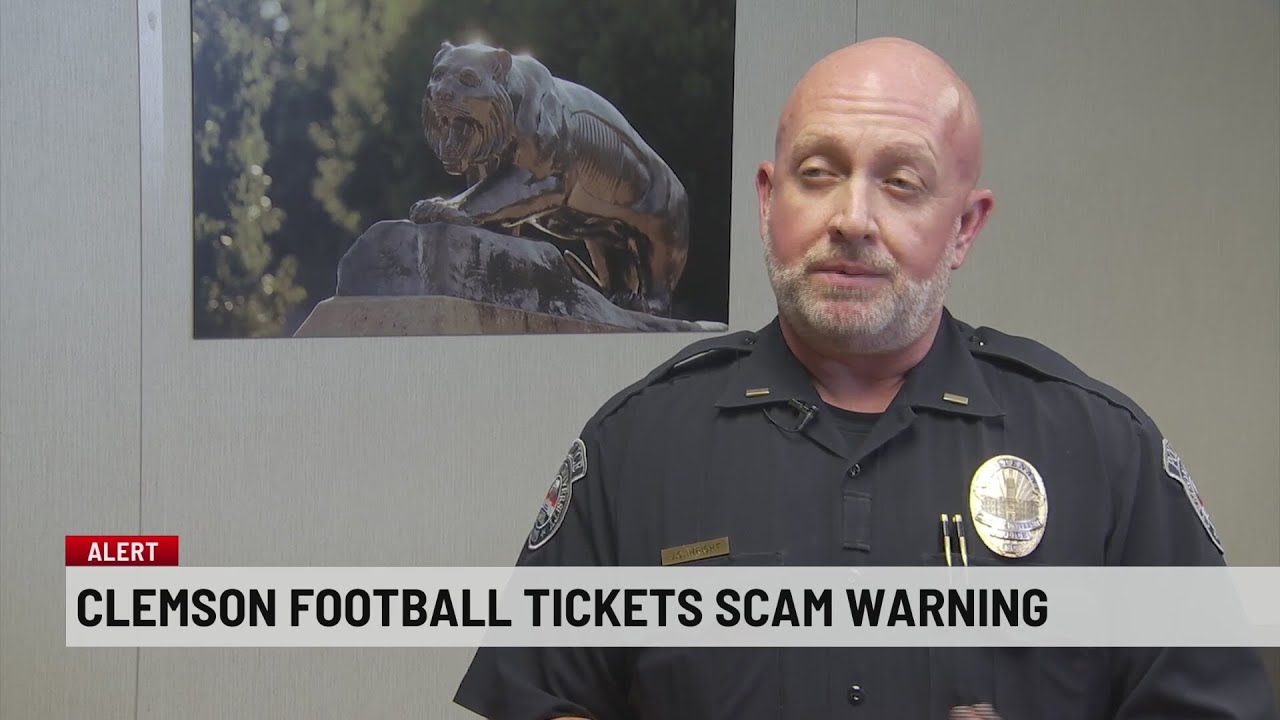 Clemson Football Ticket Scam Warning - YouTube
