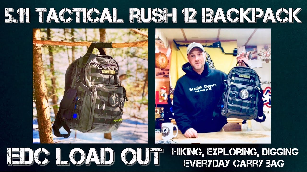EDC load out 511 Tactical Rush 12 backpack gear bag Metal Detecting ...