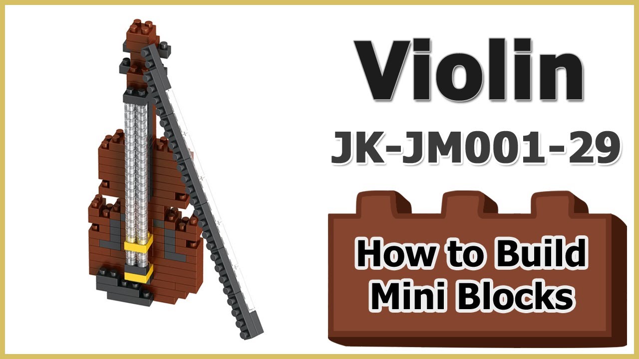 How to Build Mini Blocks Violin JK-JM001-29 Review Instructions ...