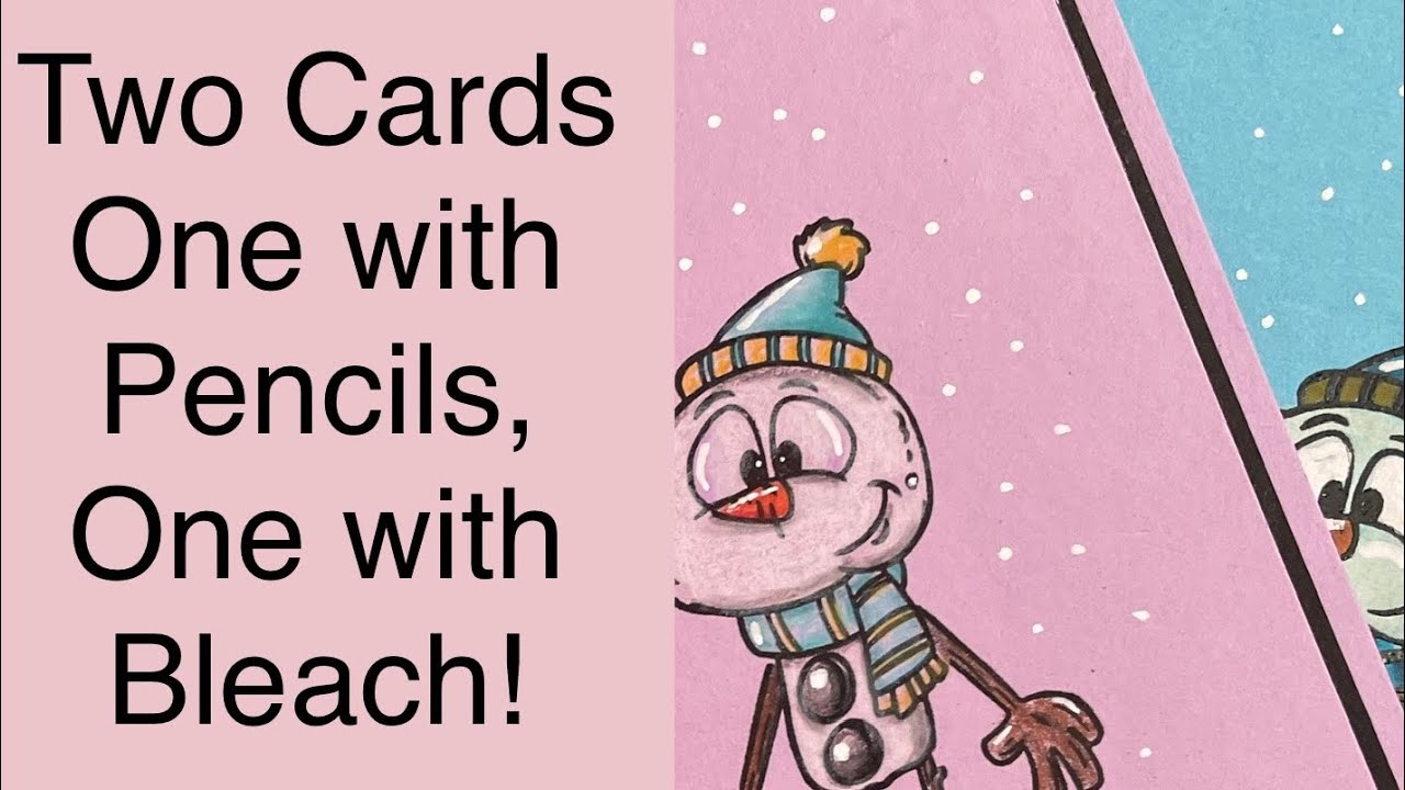 Two Cards - One with pencils, one with bleach! - YouTube