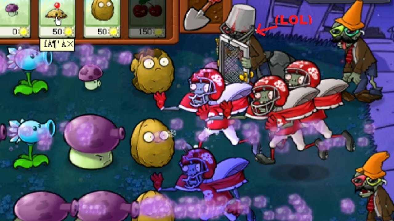 Plants vs Zombies Hard Mode (PvZ+) Part 2: I Hate Football - YouTube