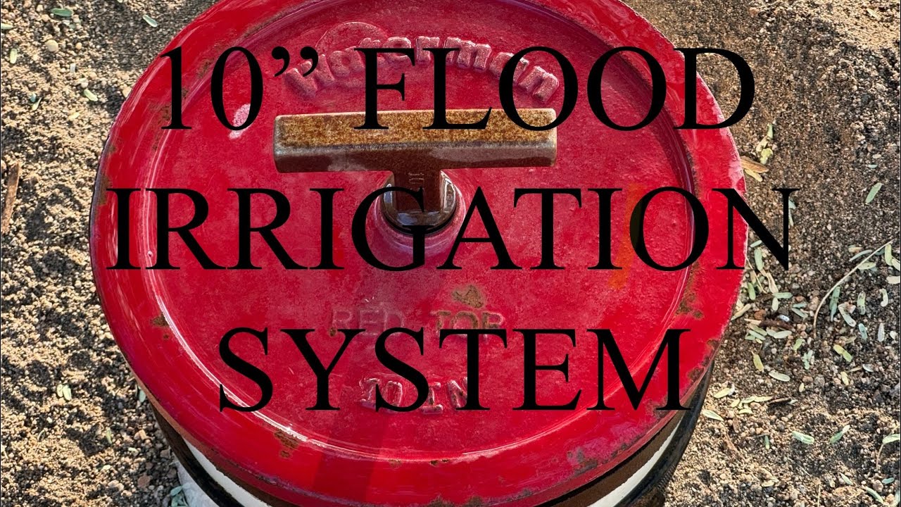 INSTALLING A 10 INCH FLOOD IRRIGATION VALVE - YouTube