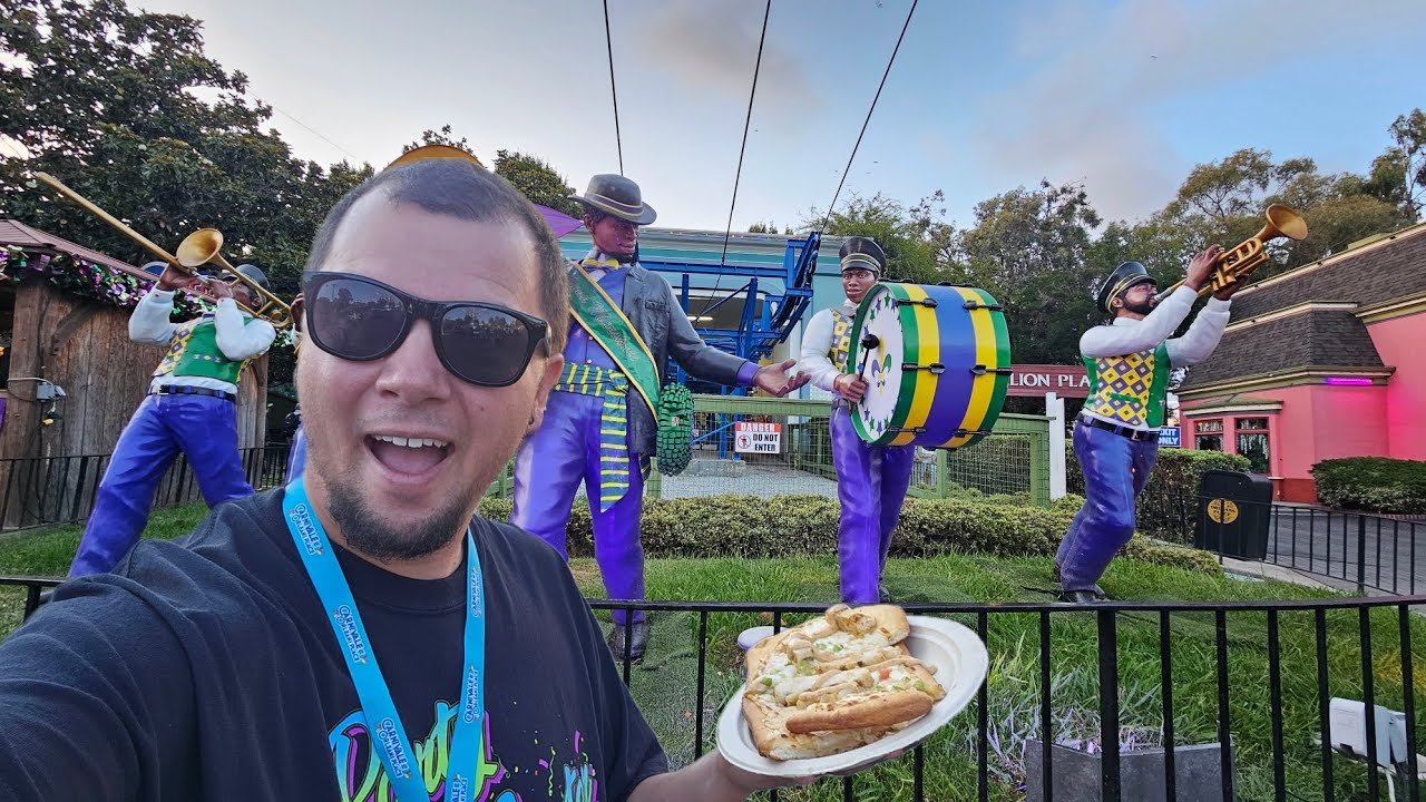 California's Great America's Carnivale event! Hanging out with dad and ...