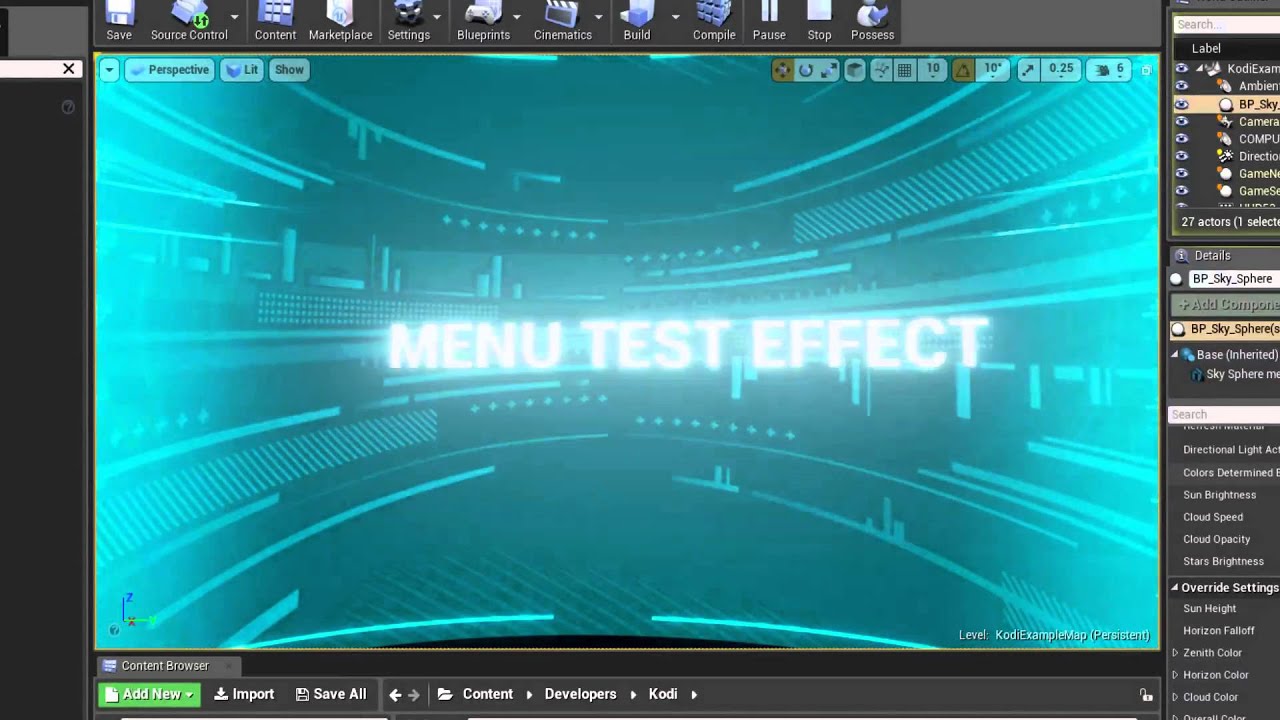 Continuing work on text effect in UE4 - YouTube