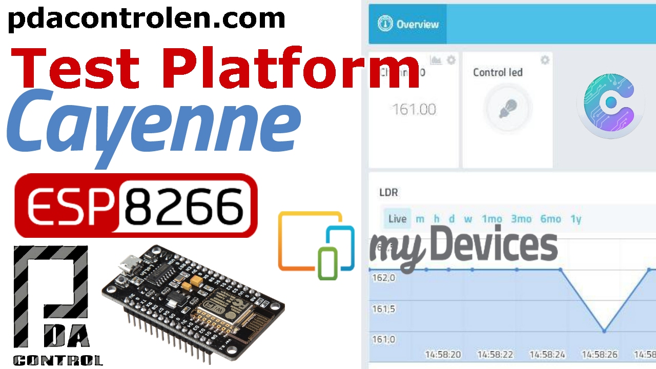 Test Platform Iot Cayenne And Esp8266 Nodemcu In 5 Minutes Pdacontrol Youtube