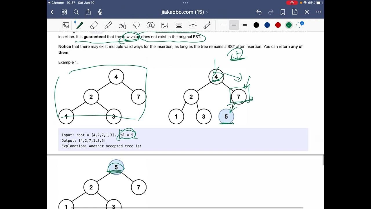 贾考博 Leetcode 701 Insert Into A Binary Search Tree Youtube