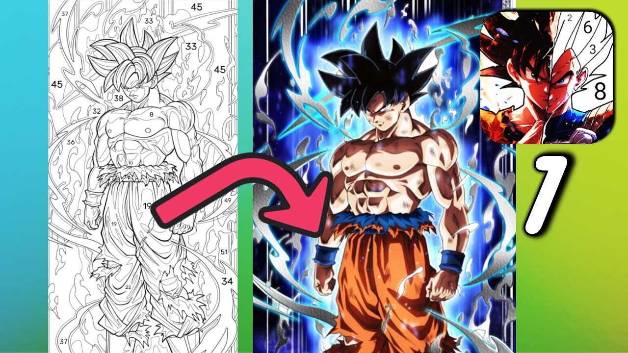 Color Fan - GOKU DRAWING/COLOR Gameplay Walkthrough Part.1 (Android ...