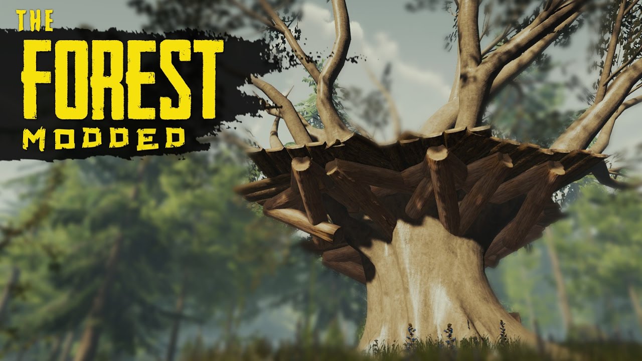 LARGE TREE PLATFORM! The Forest Modded S2 Episode 6 - YouTube