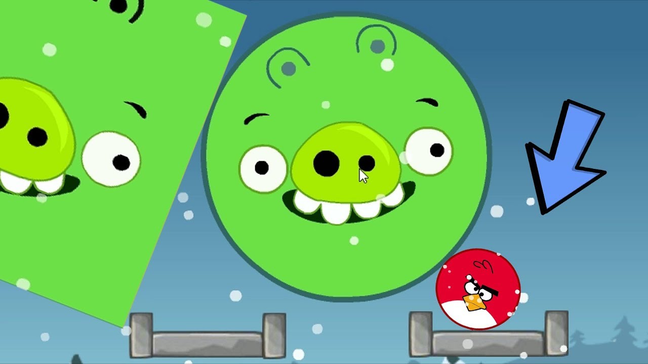 Angry Birds Kick Out Green Pigs - SMALL ROUND BIRDS KICK TWO GIANT ...