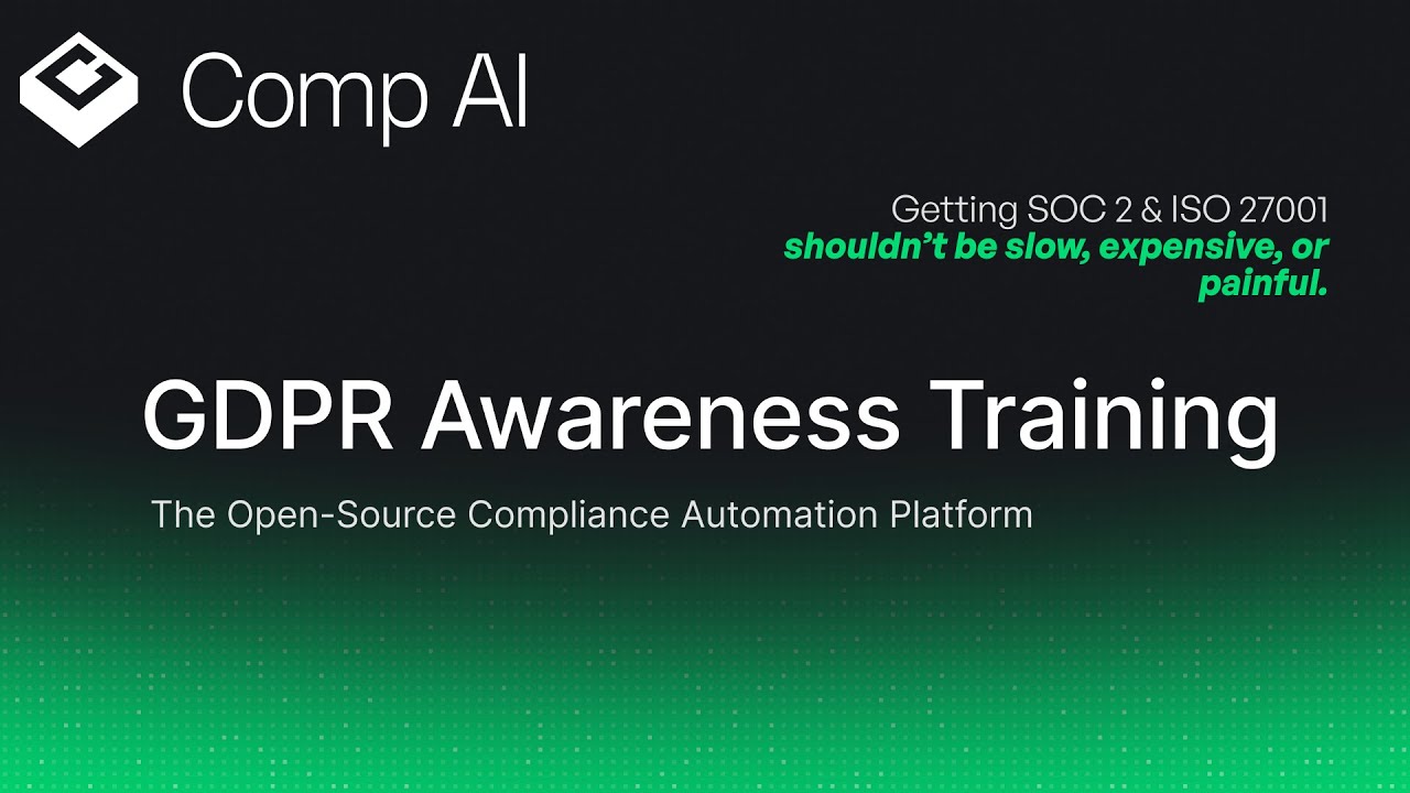GDPR Awareness Training (Part 1) - YouTube